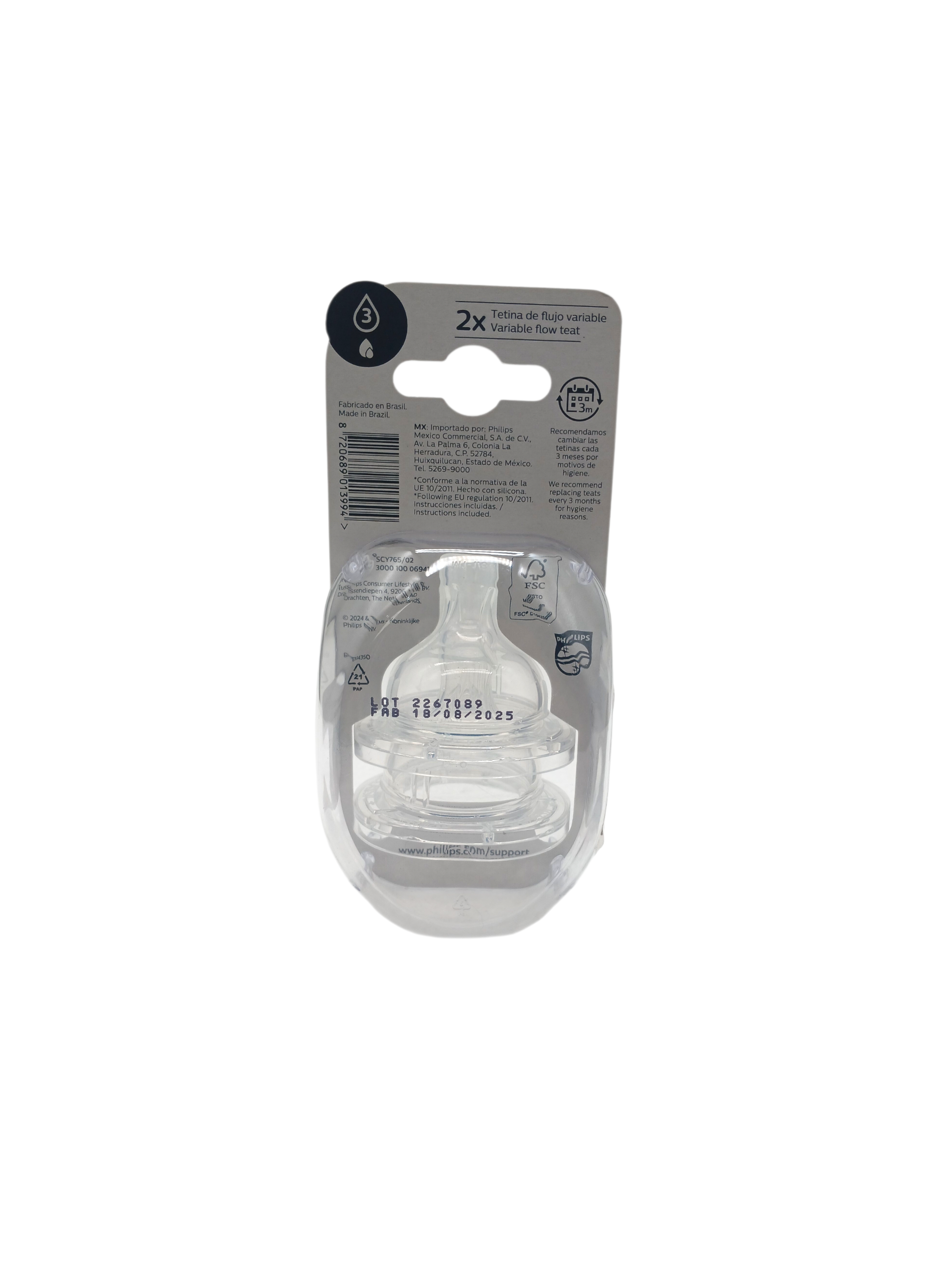 TETINAS AVENT FLUJO VARIABLE SCY765/02 3m+ 2pzas – Starkids