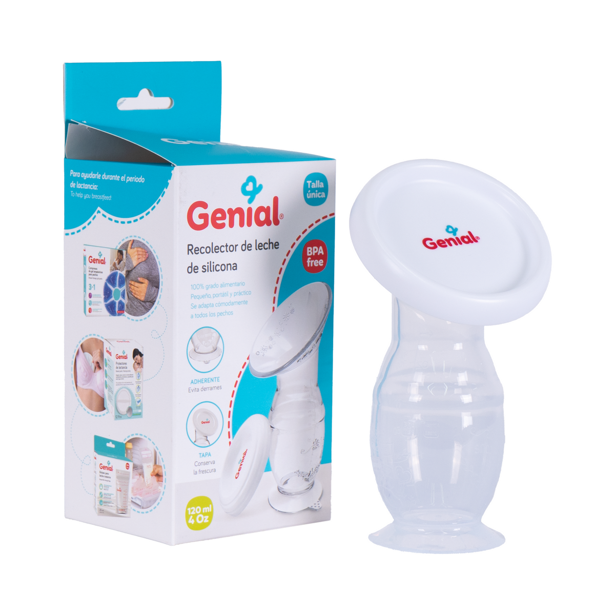 EXTRACTOR LECHE GENIAL GN-BP51352 SILICONA CON TAPA – Starkids