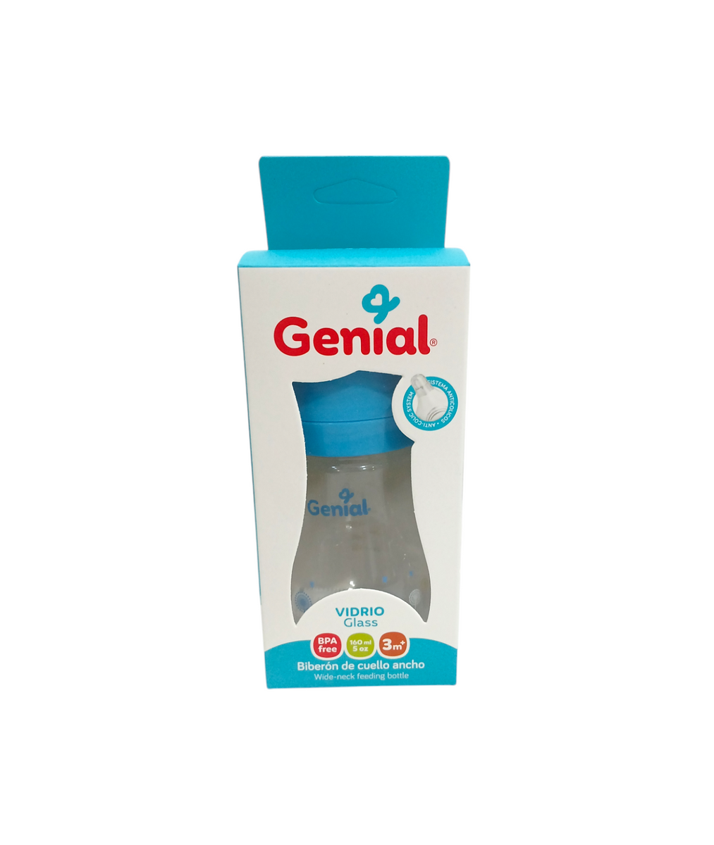 TETERO VIDRIO GENIAL GN-GF-4 5oz 3m+ C/ANCHO ST – Starkids